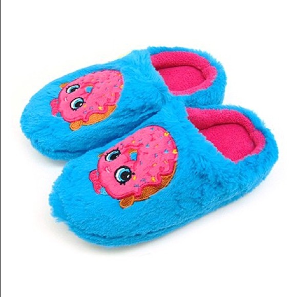 Shopkins | Shoes | Shopkins Girl Blue Doughnut Slippers House Shoe ...